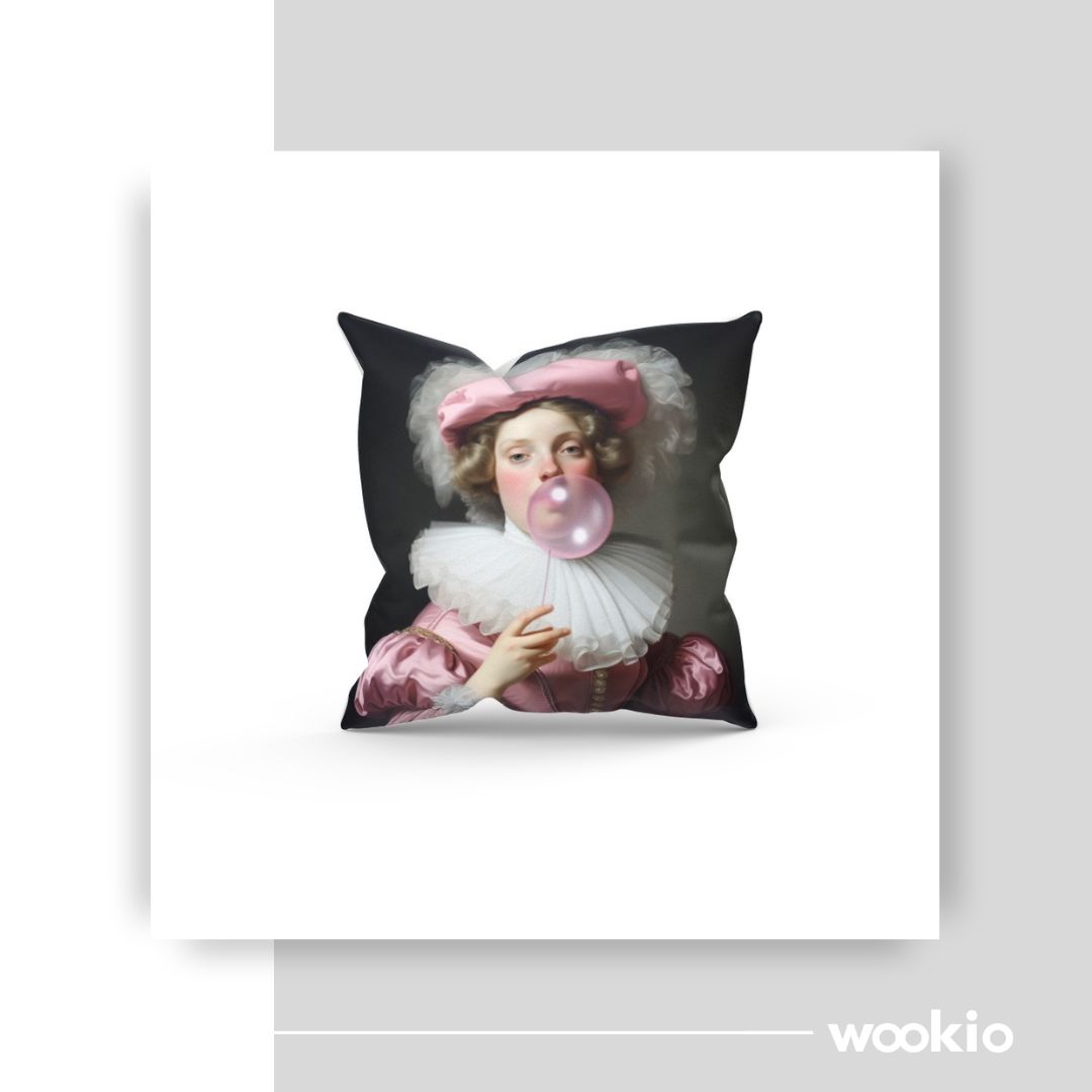 Bubble Lady – Cushion - The Art Cafe