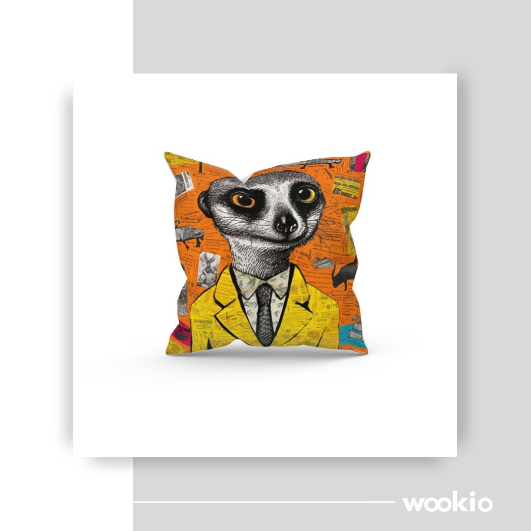 Meerkat- ARZ Collection – Cushion - The Art Cafe