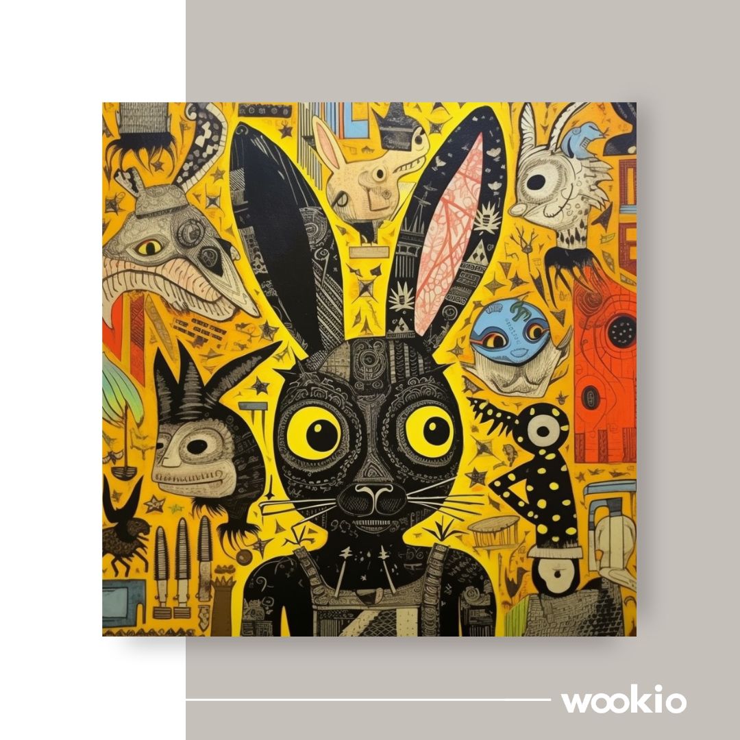 Rabbit – ARZ Collection – Cushion - The Art Cafe